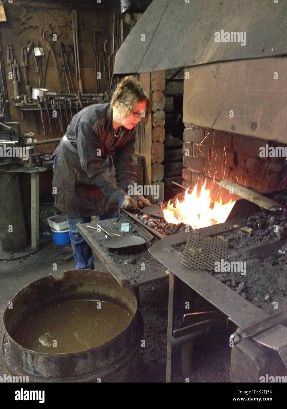 Female blacksmith hi-res stock photography and images - Alamy