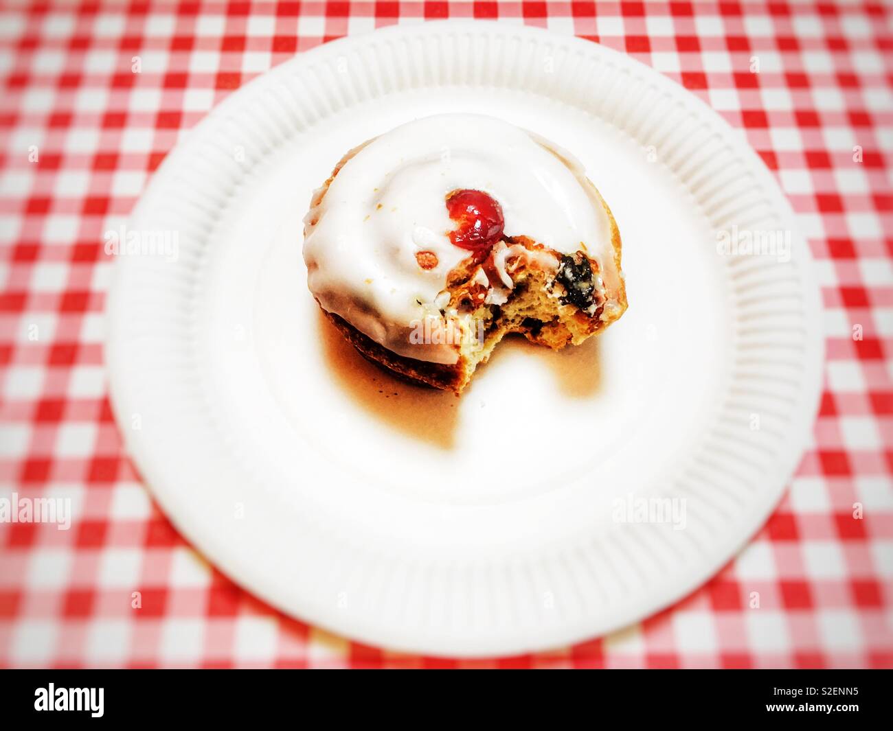 Belgian iced bun Stock Photo - Alamy