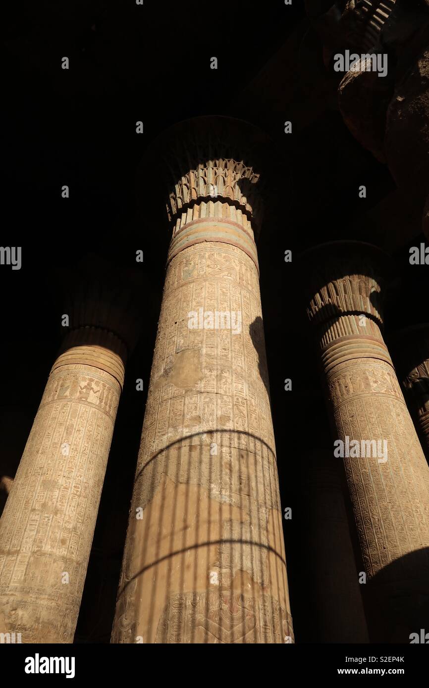 Esna Temple. Nile Egypt Stock Photo - Alamy