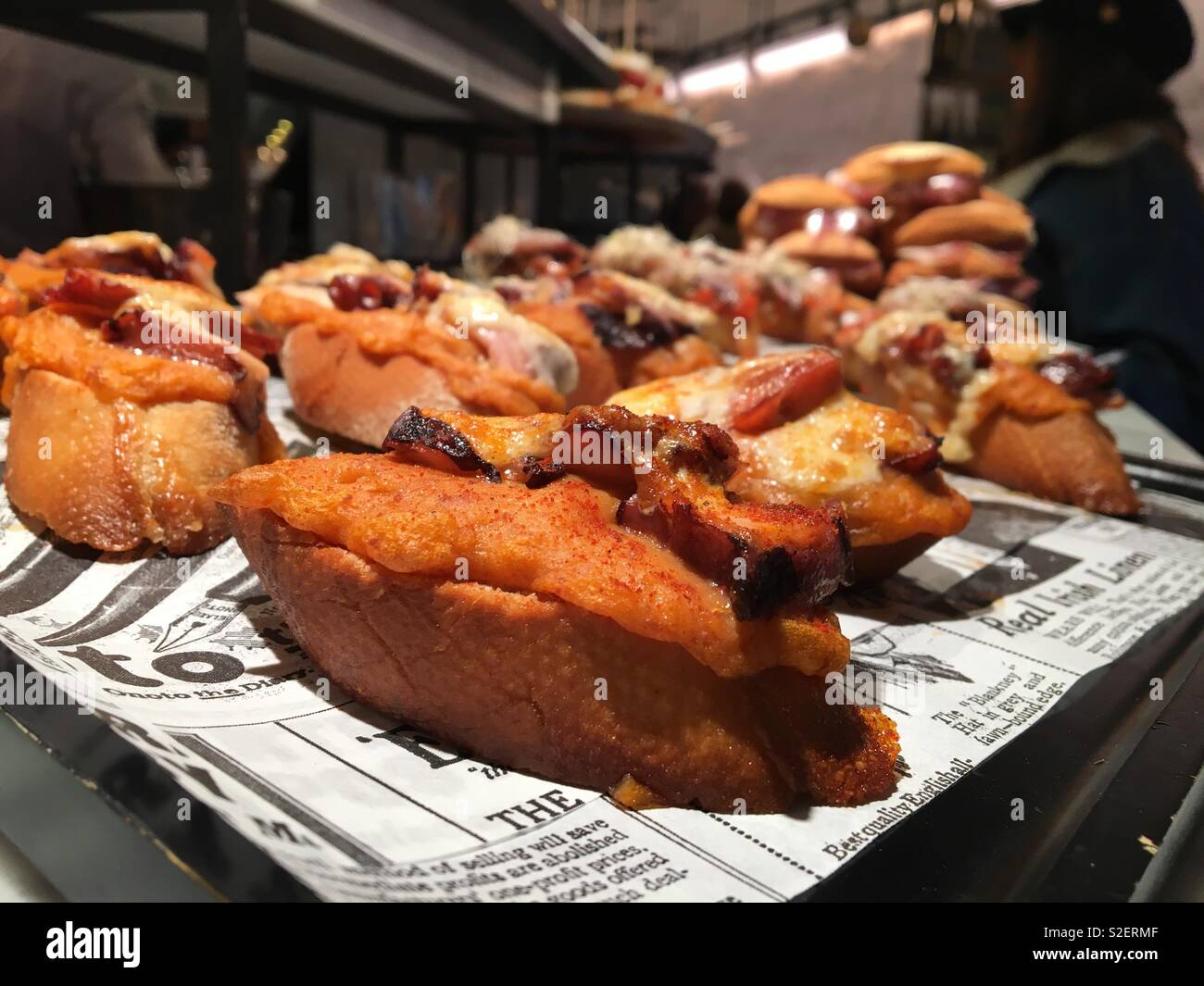 Pintxos In Display - San Sebastián, Spain Stock Photo - Alamy
