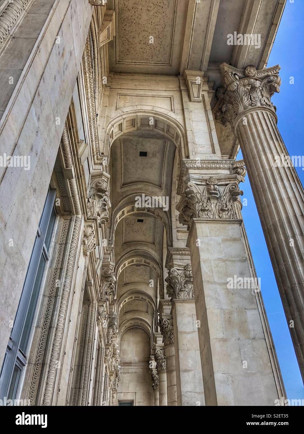 Architectural details of the Presidential Palace in Bucharest, Romania ...