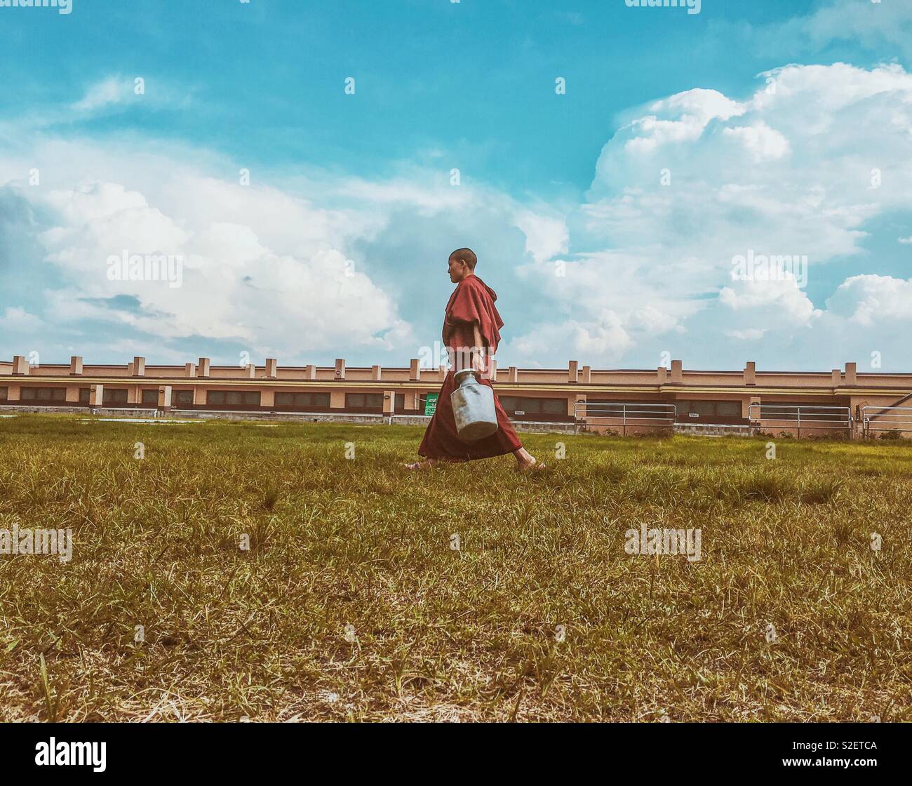 Lady monk (Ani Stock Photo - Alamy