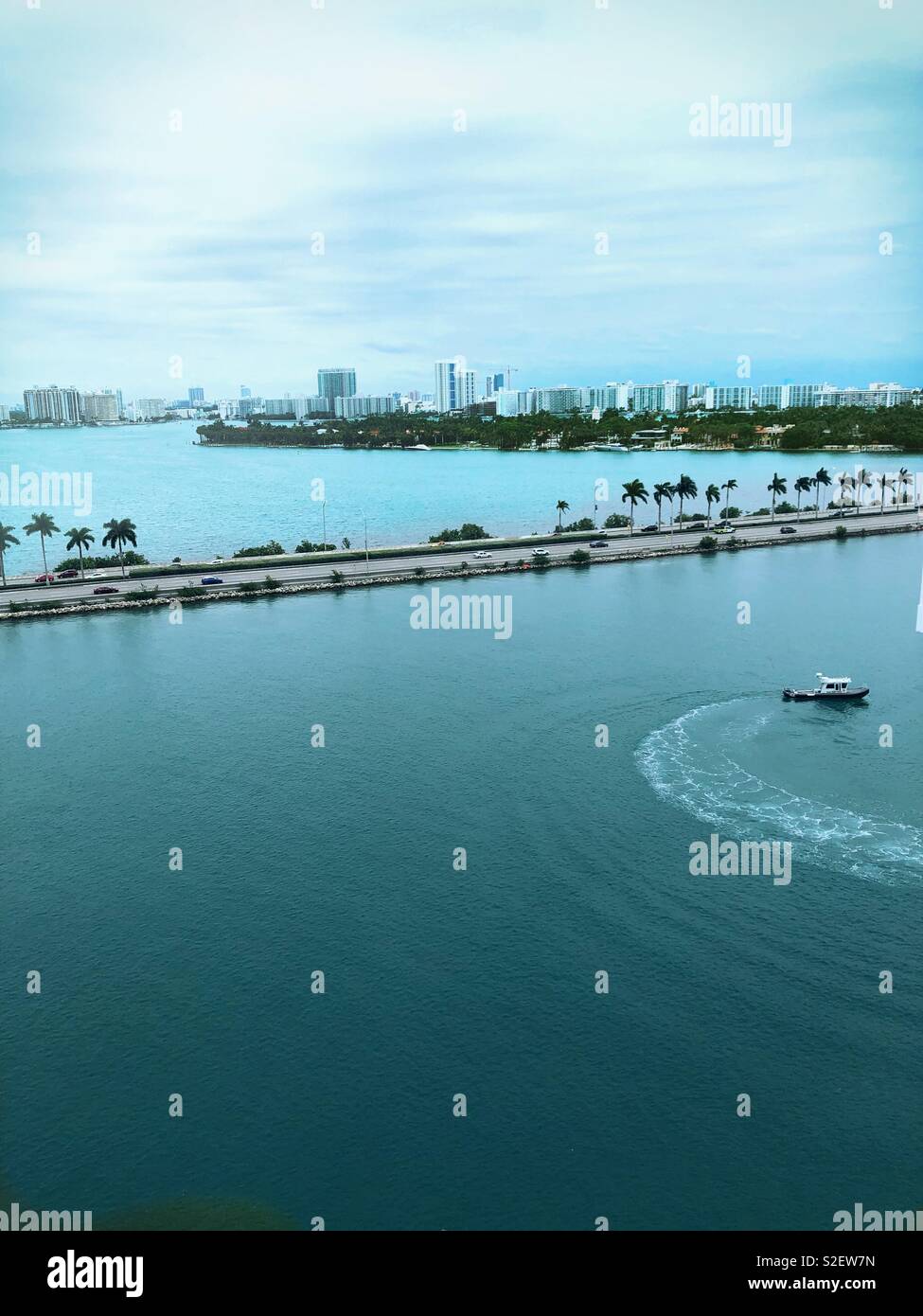 Miami ocean view Stock Photo - Alamy