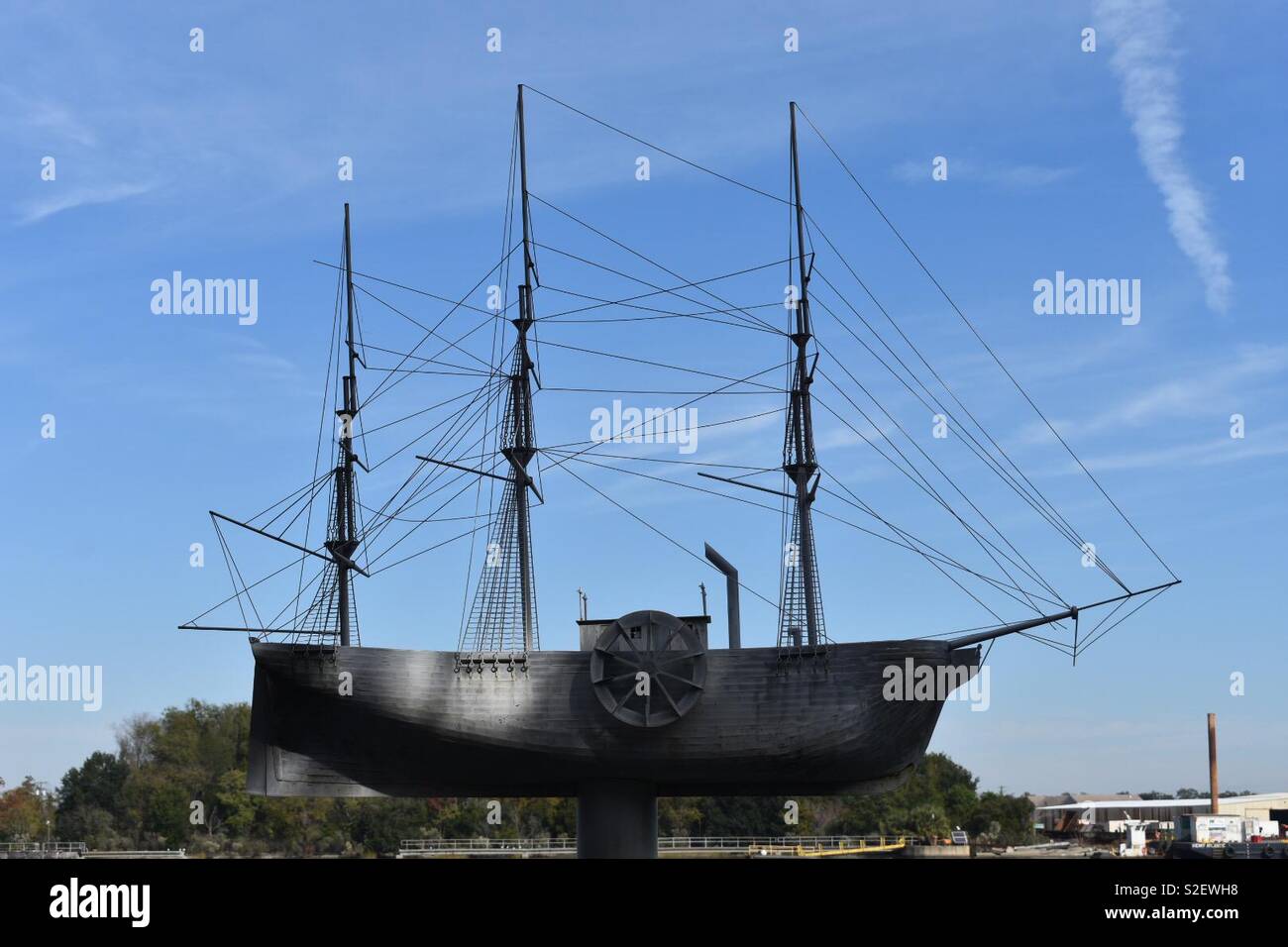 Steamship Savannah model Stock Photo - Alamy