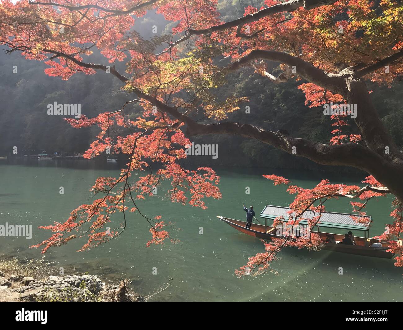 River cruise in Kyoto, Japan Stock Photo - Alamy