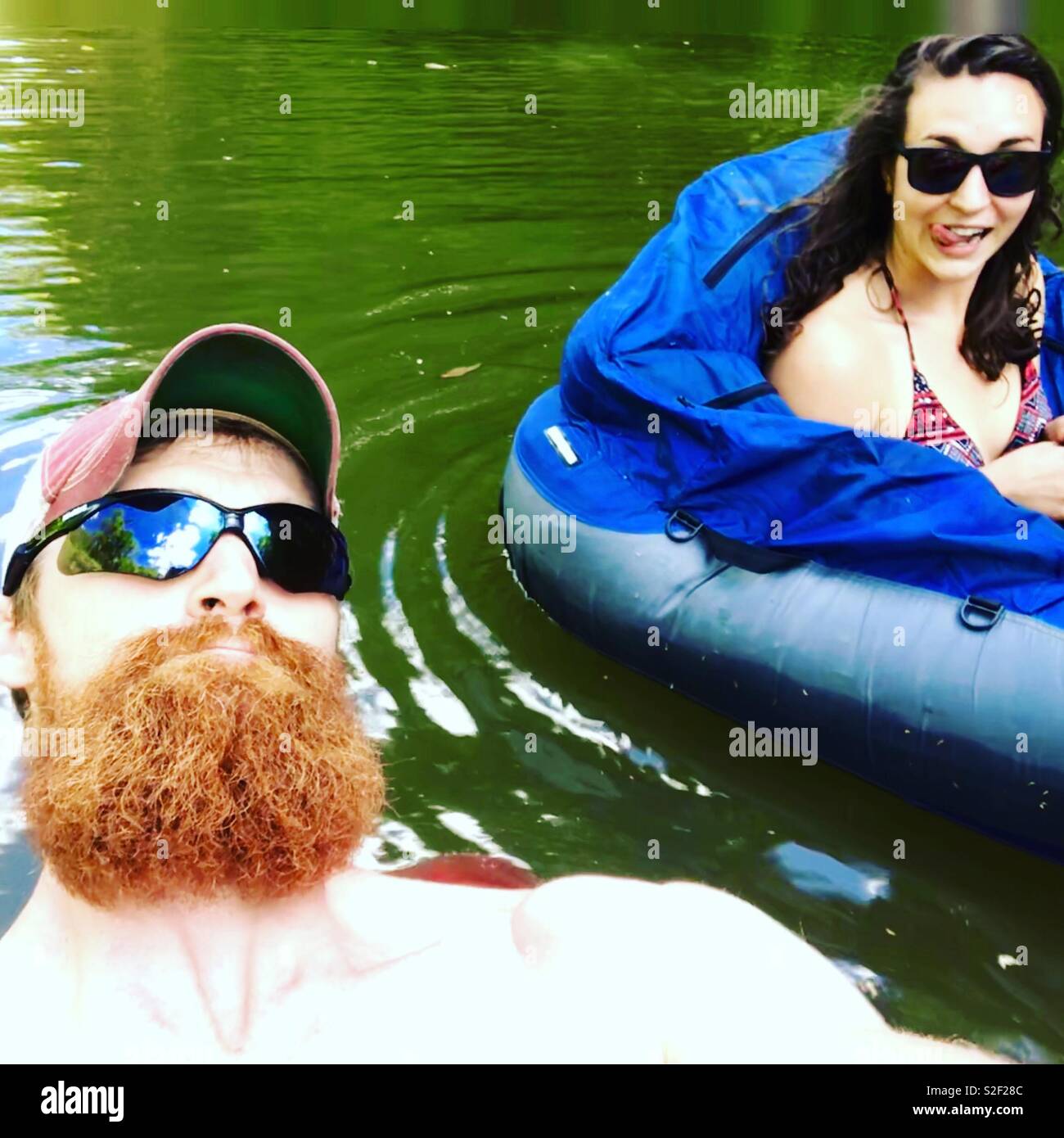 Floating the River Stock Photo - Alamy