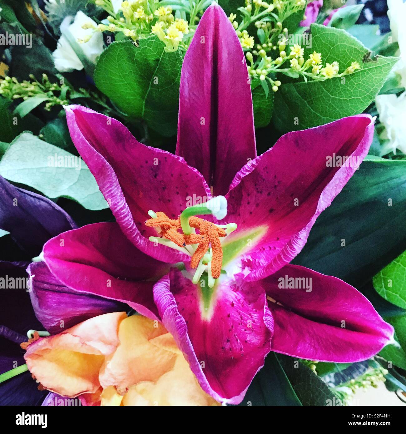 Purple Lily Flower Bouquets