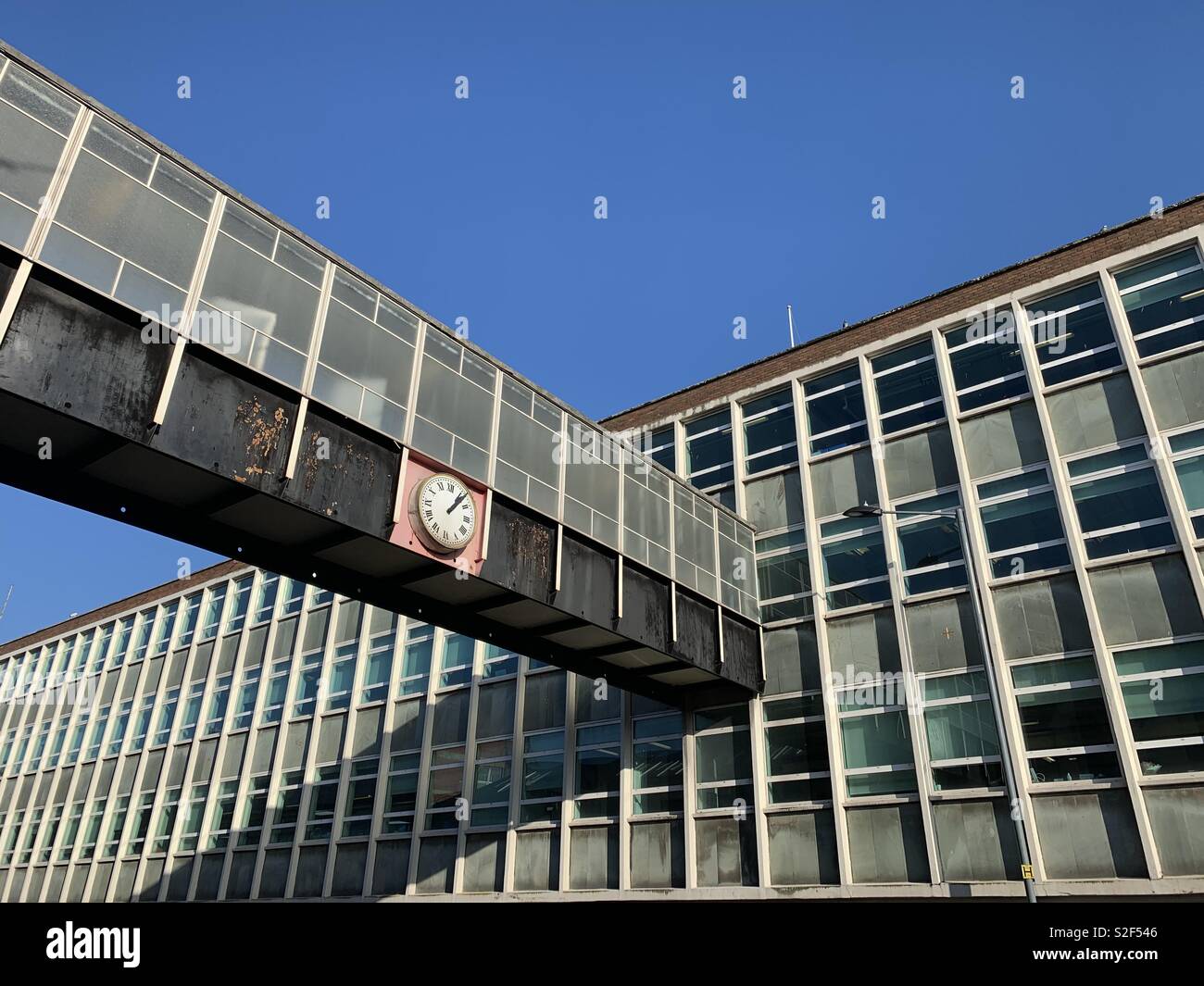 Old Factory Clock Stock Photo - Alamy