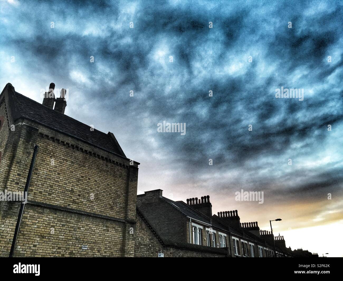 Rooftops in a residential street in London, England Stock Photo - Alamy
