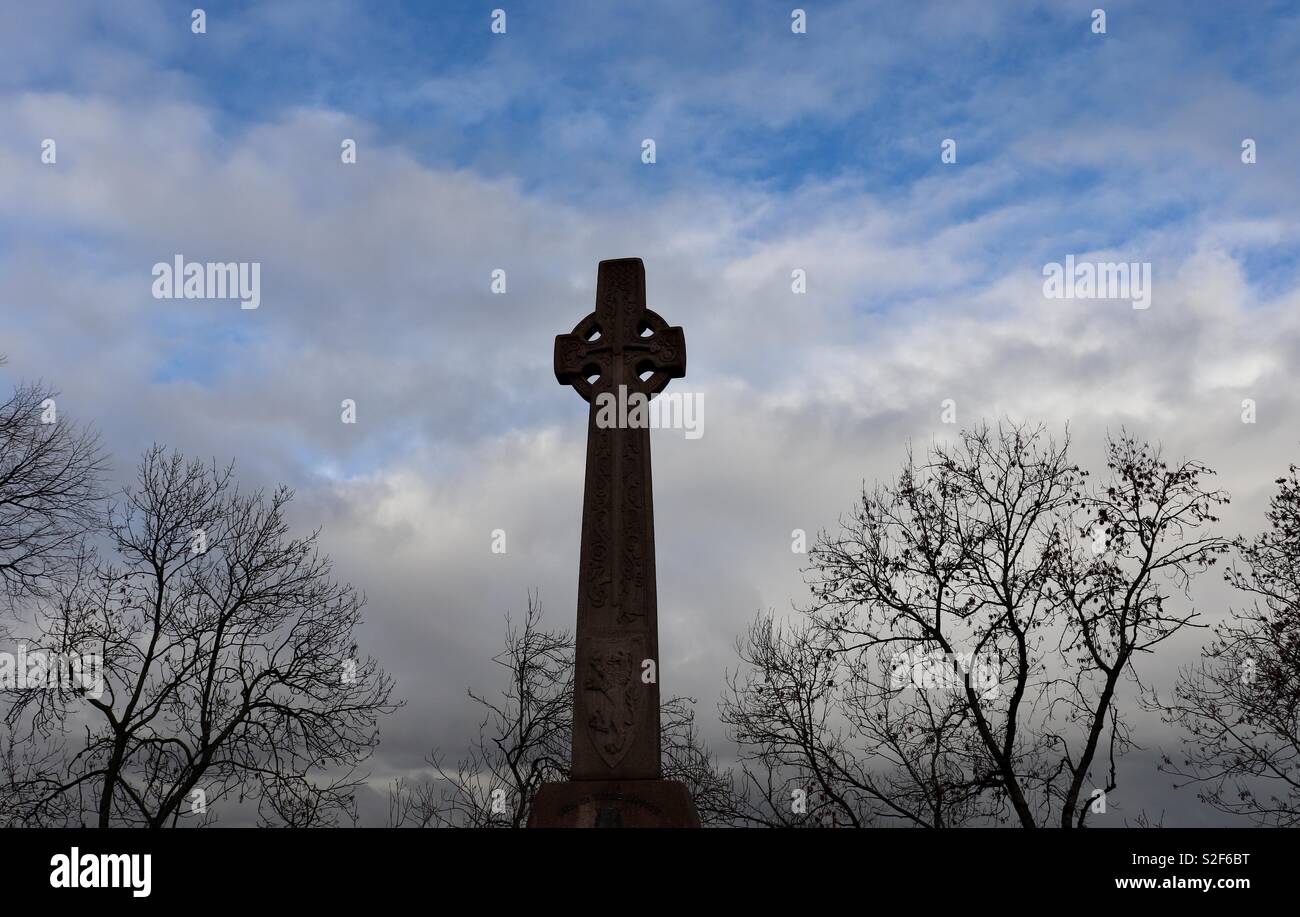 Stone Memorial Cross High Resolution Stock Photography and Images - Alamy