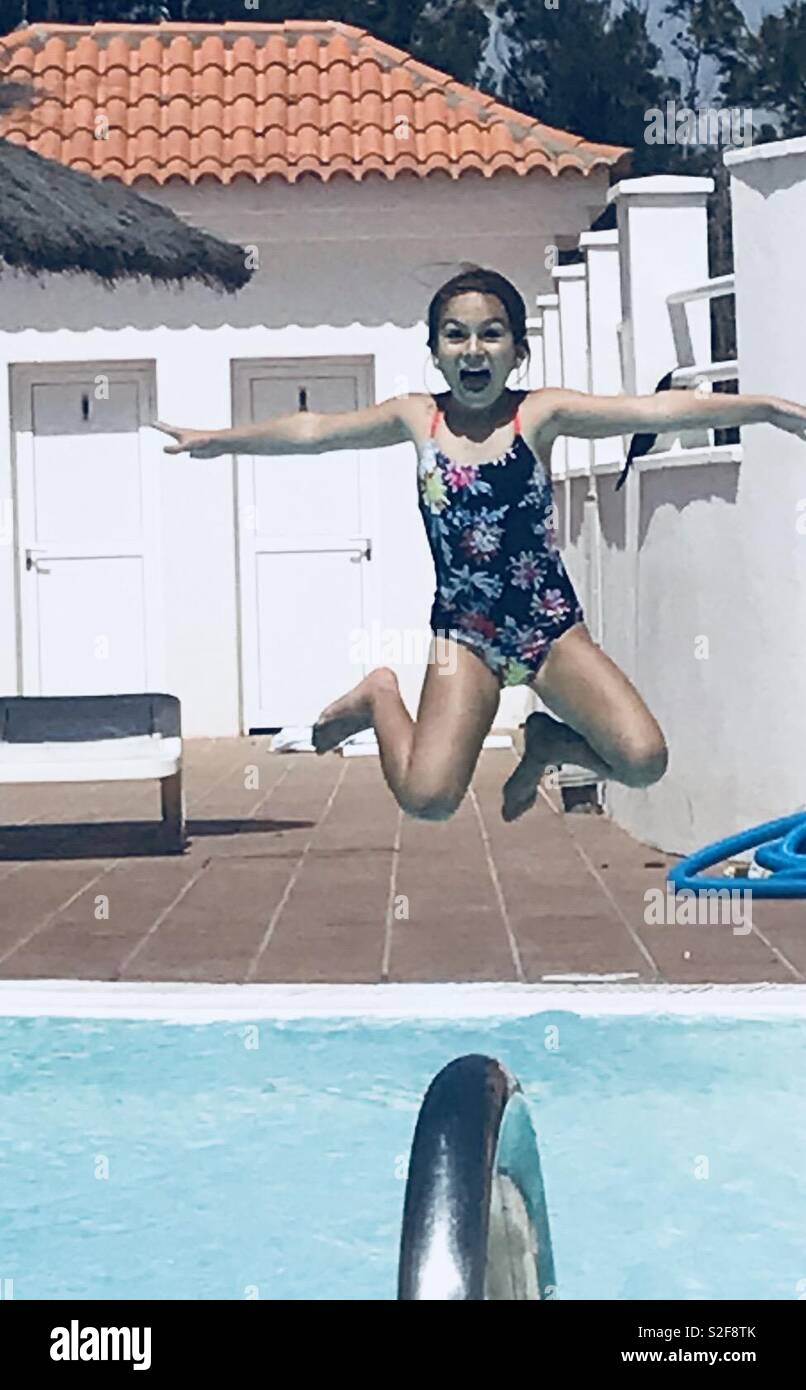 Jumping fun hi-res stock photography and images - Alamy