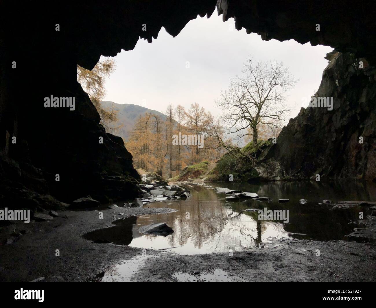 Rydal Cave, the Lake District Stock Photo - Alamy