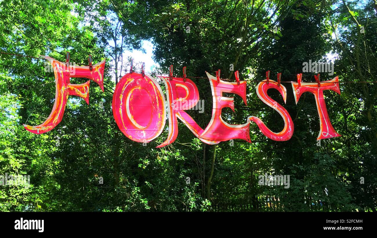 Forest letters hi-res stock photography and images - Alamy