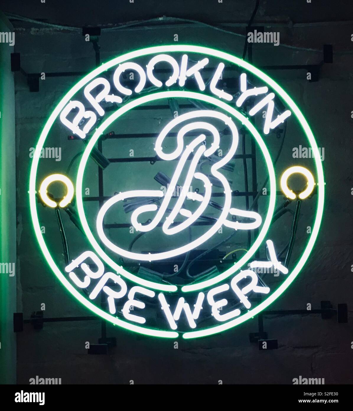 Brooklyn brewery neon sign hi-res stock photography and images - Alamy