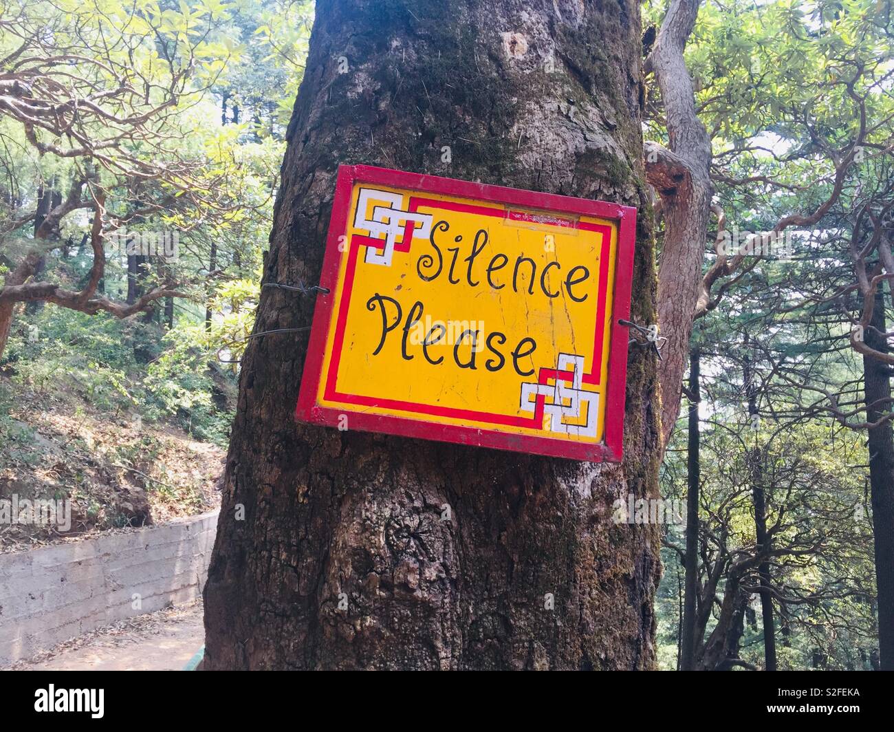 Silence Please Sign Board