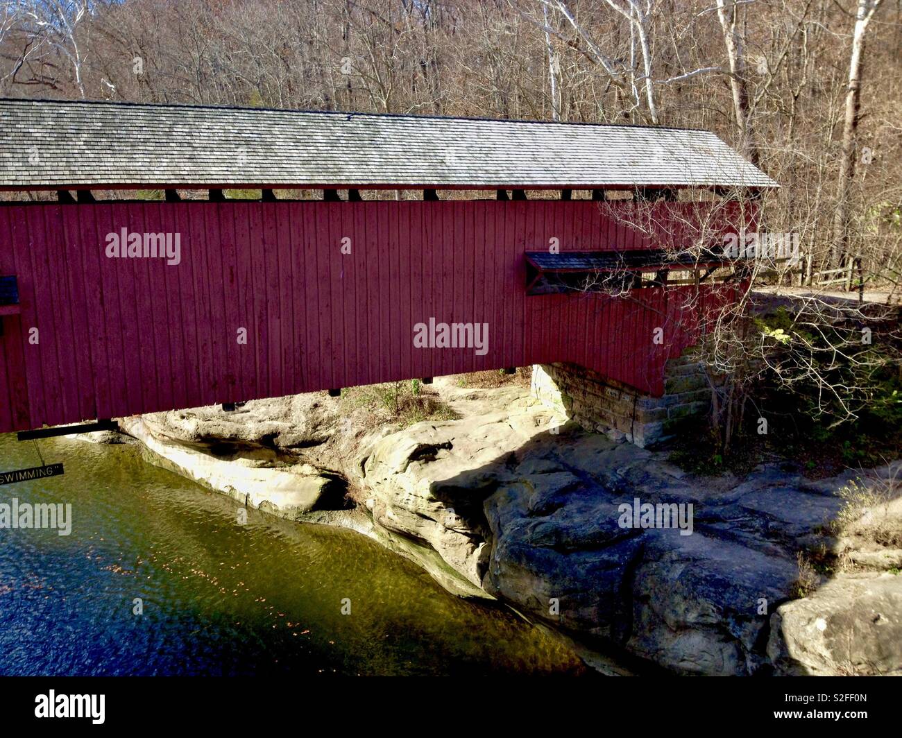 Parke county covered bridge Stock Photo - Alamy