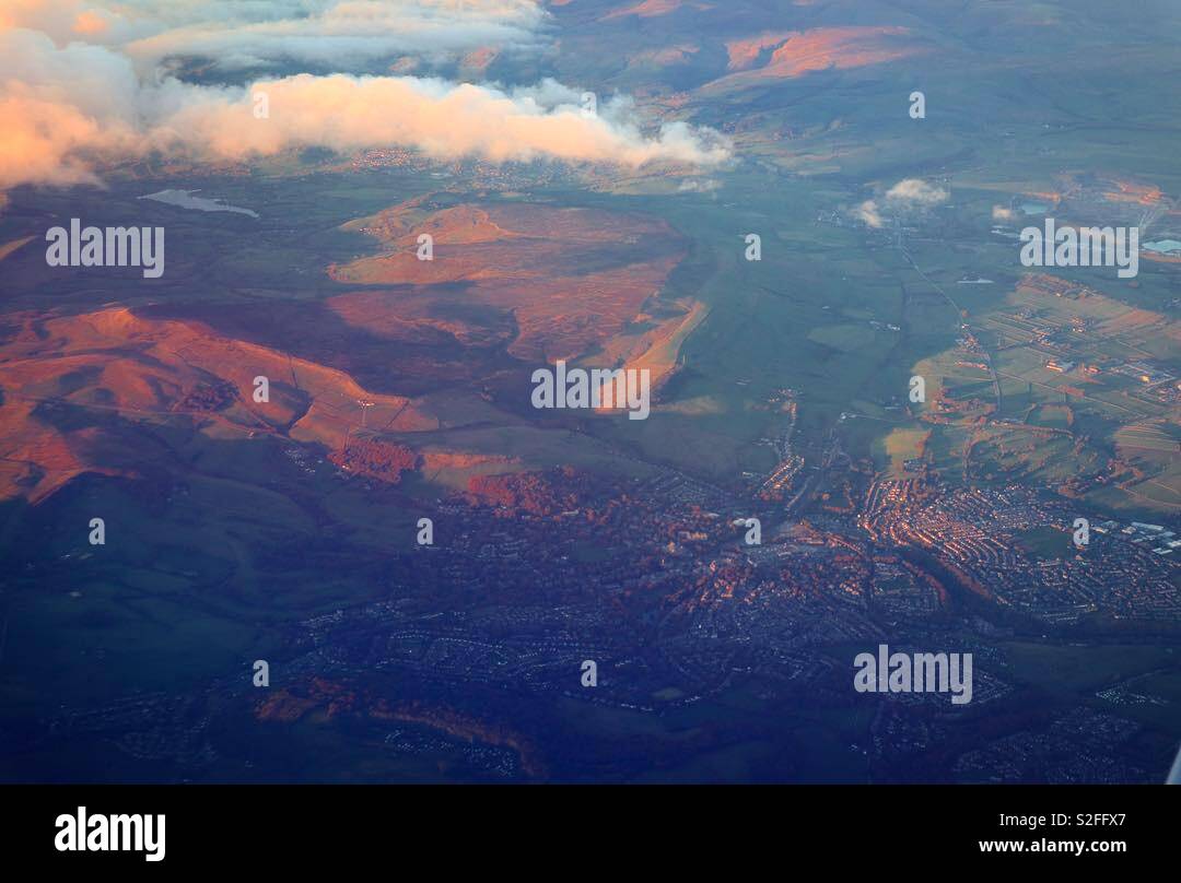 On the way home I could see amazing view of moors around Manchester ...