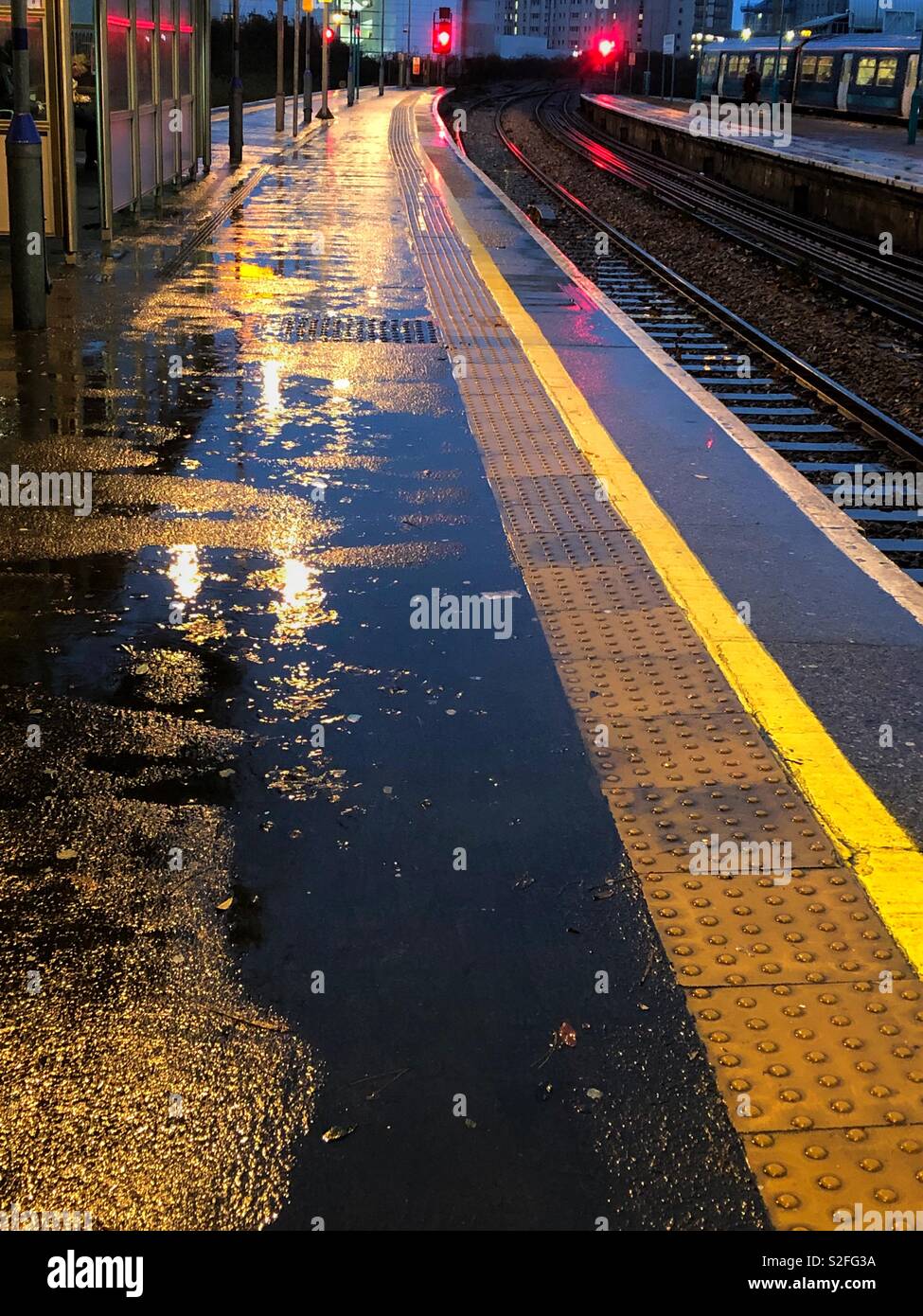Rainy railway hi-res stock photography and images - Alamy