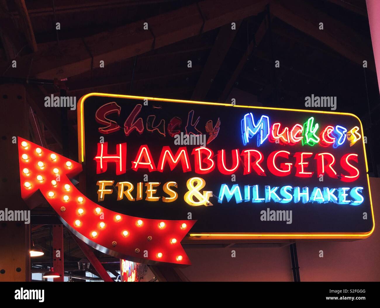 Hamburger sign hi-res stock photography and images - Alamy