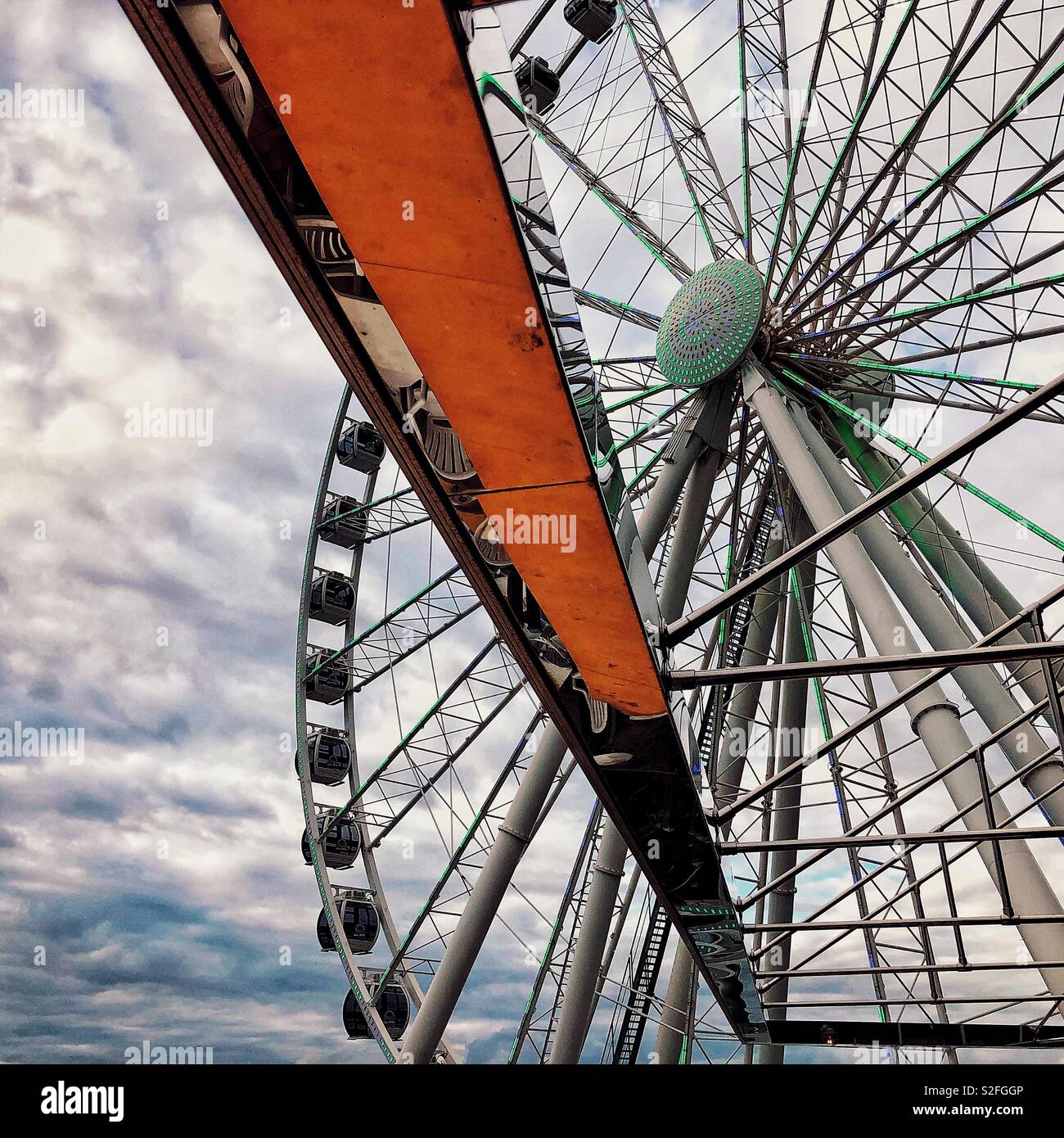 Great wheel of Seattle Stock Photo - Alamy