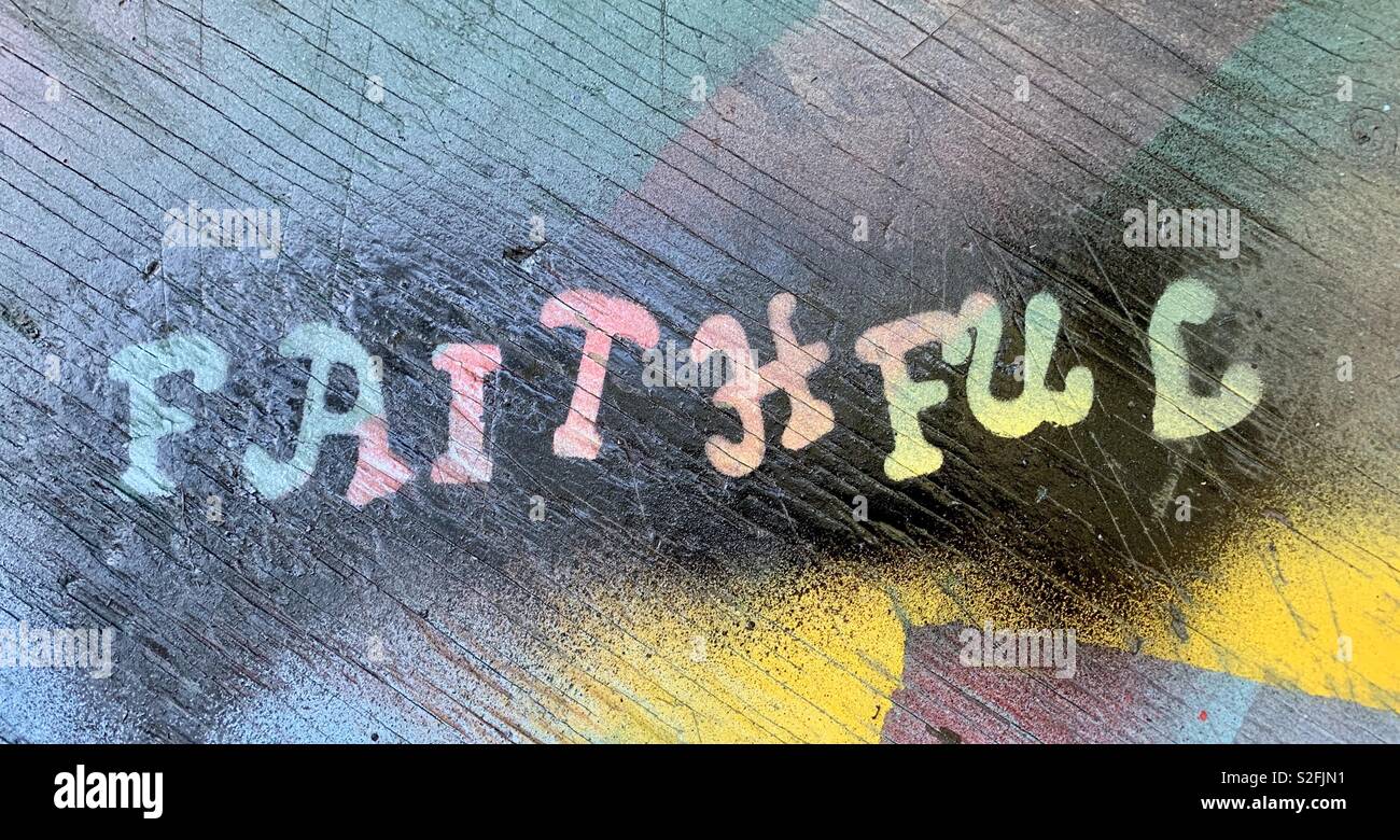 Spray painted words hi-res stock photography and images - Alamy