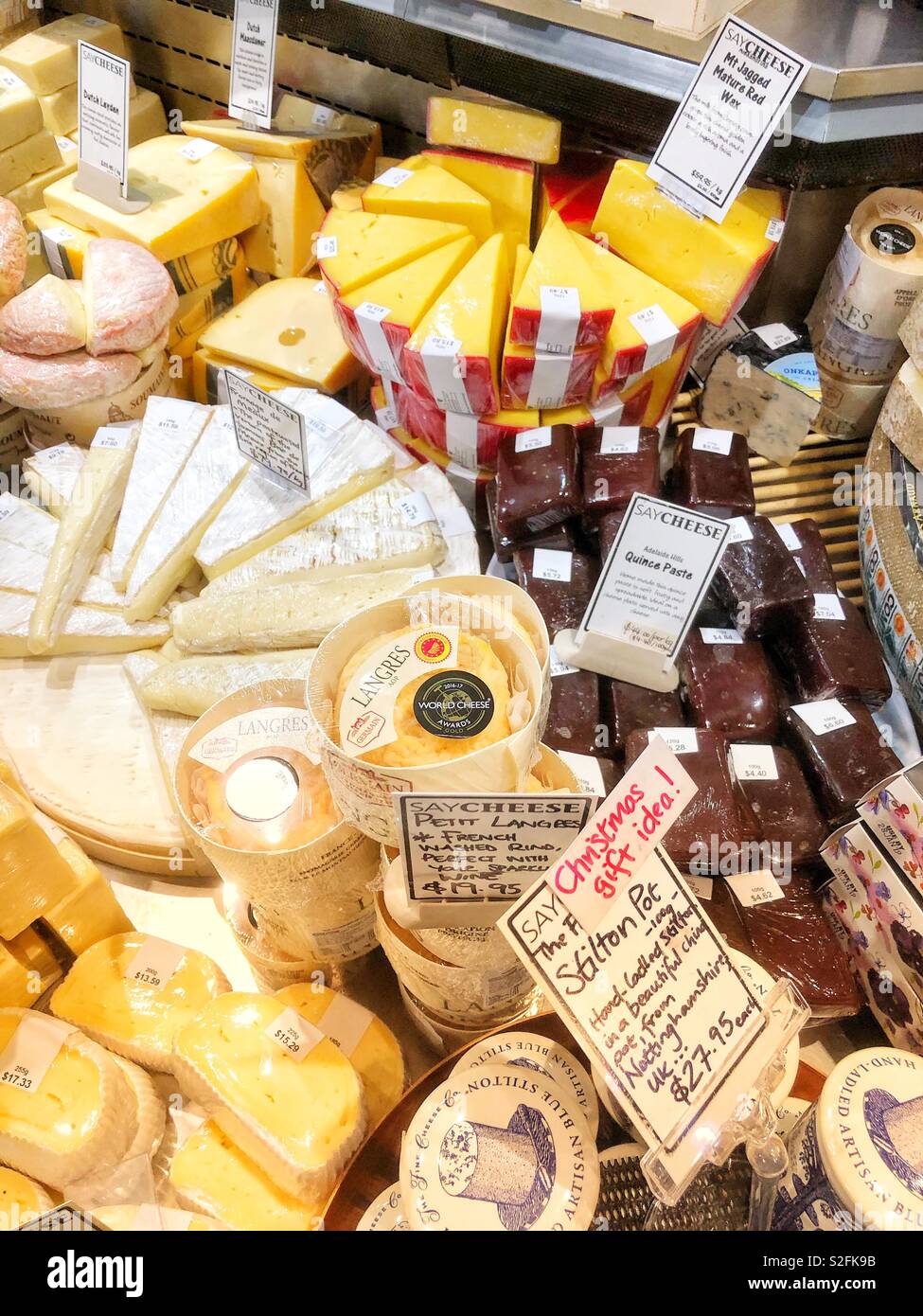 Selection of cheese Stock Photo - Alamy