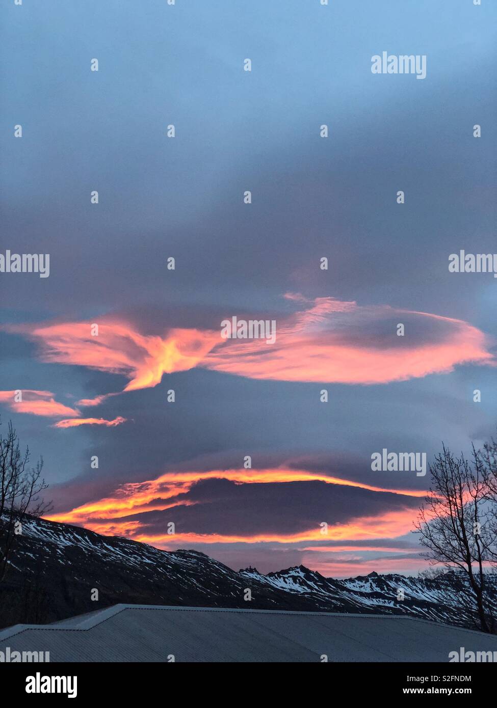Clouds on fire Stock Photo - Alamy