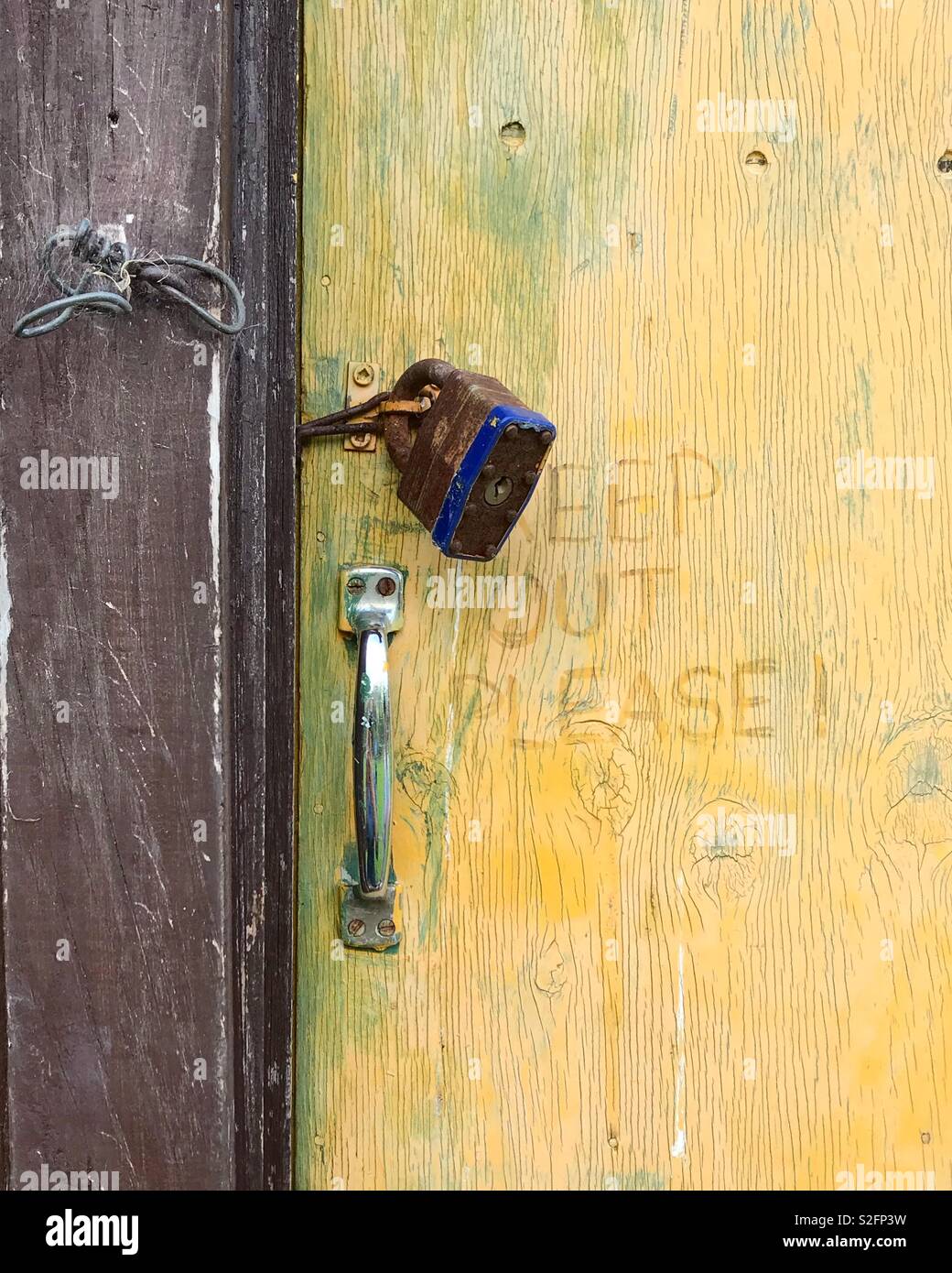 Keep out please Stock Photo - Alamy