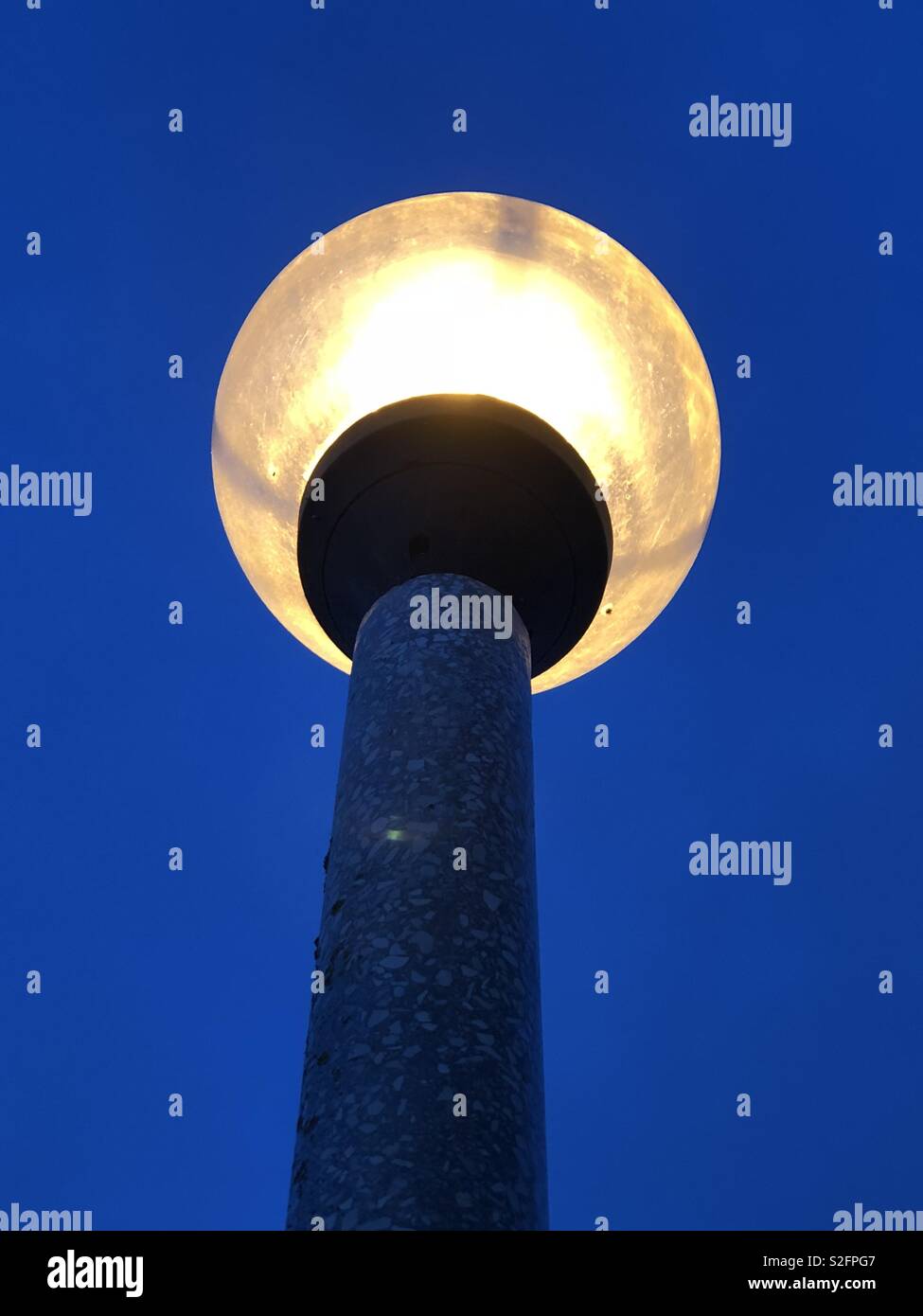 Dome shaped light against night sky Stock Photo - Alamy