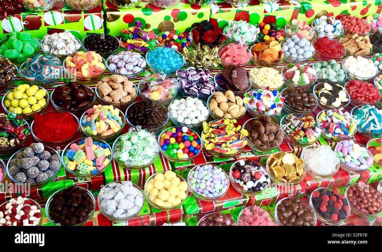 Colorful candy assortment hi-res stock photography and images - Alamy