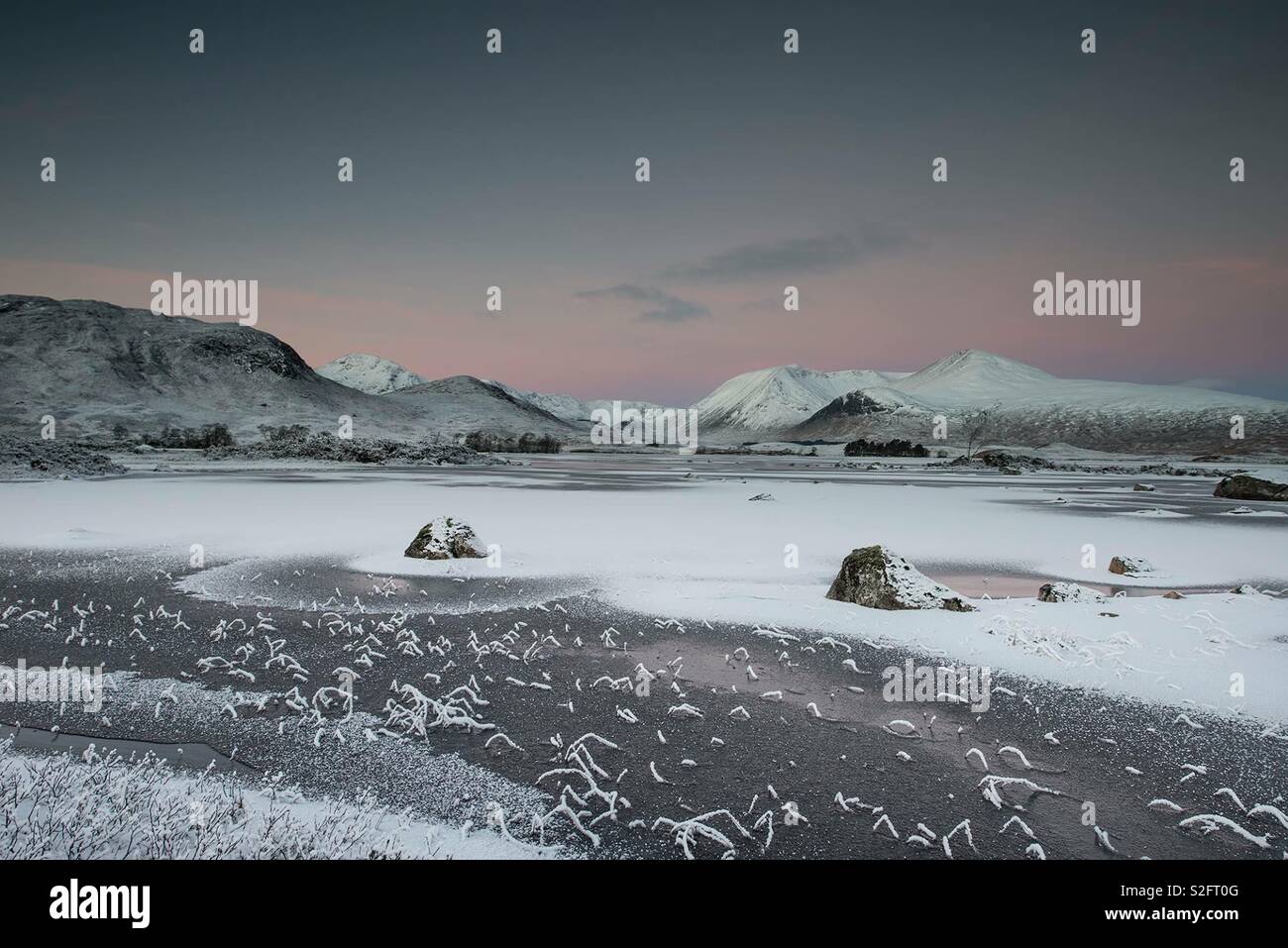 The Black Mount Stock Photo - Alamy