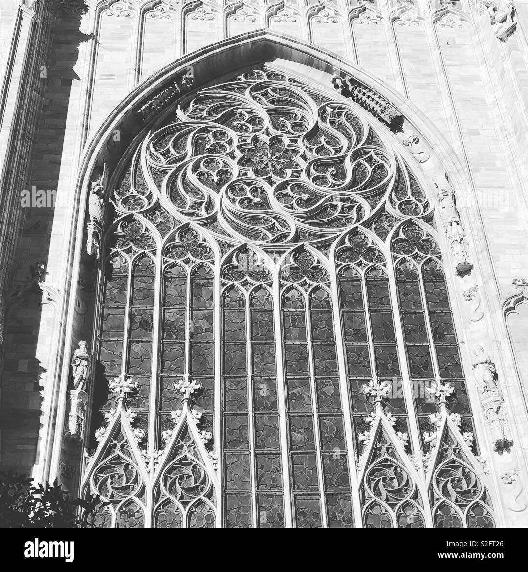 Cathedral Window Black and White Stock Photos & Images - Alamy