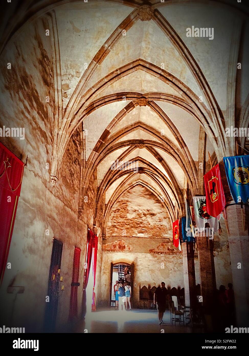 Vaulted stone ceiling hi-res stock photography and images - Alamy