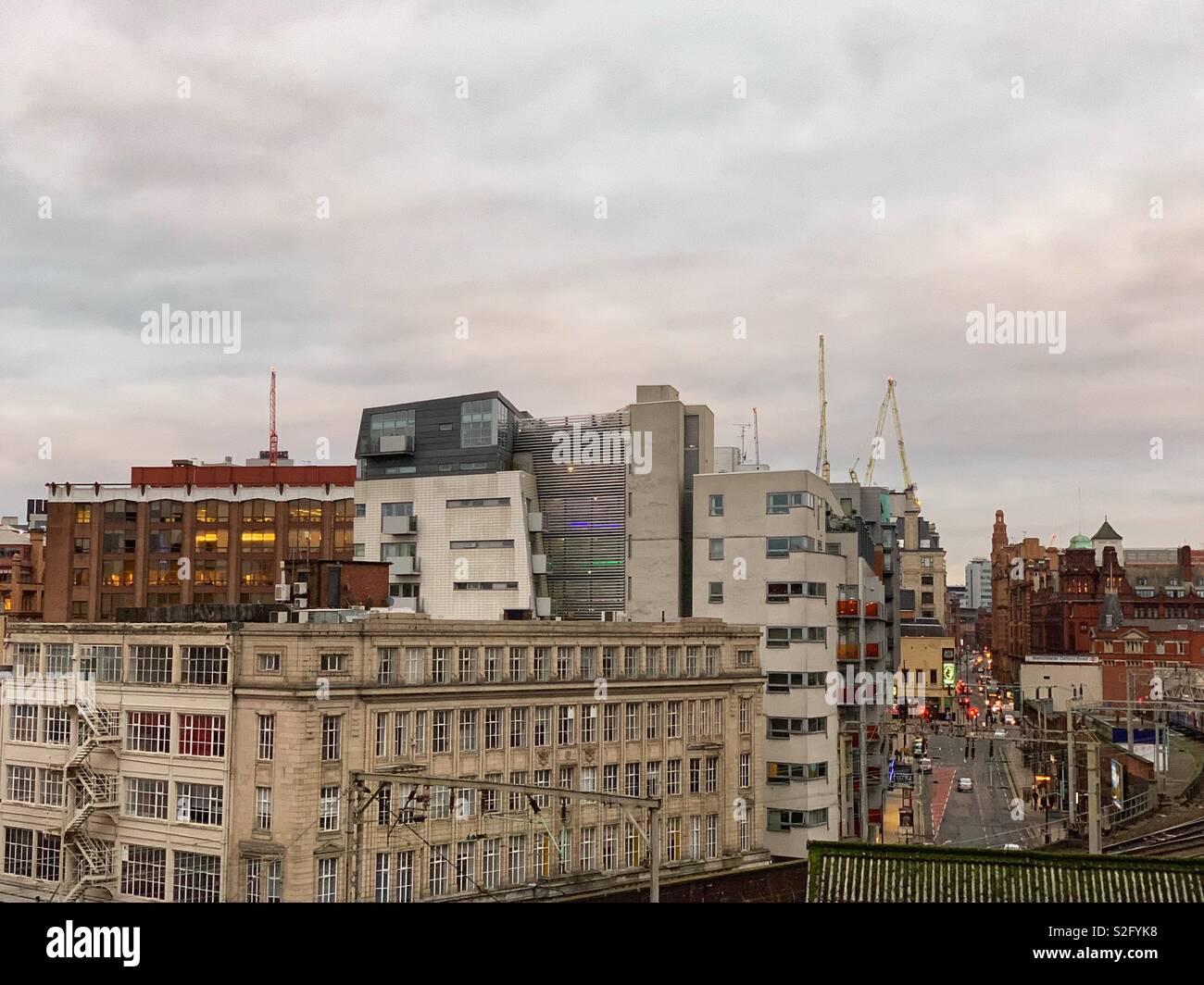 Cityscape Manchester England Stock Photo - Alamy