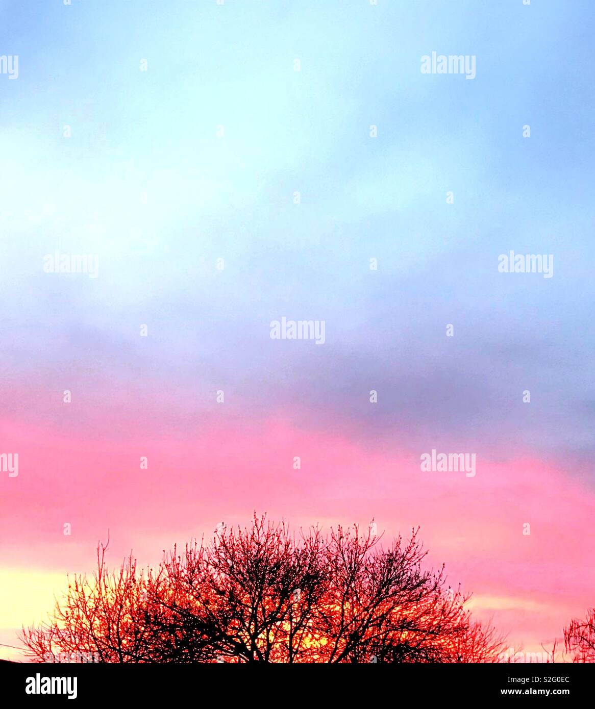 Western sky at sunset Stock Photo - Alamy