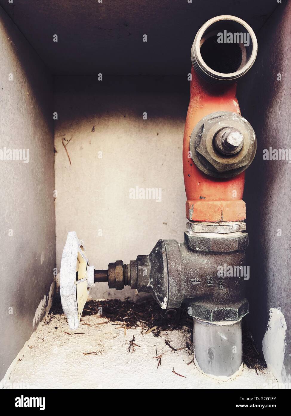 Fire hydrant in street outside residence Stock Photo - Alamy