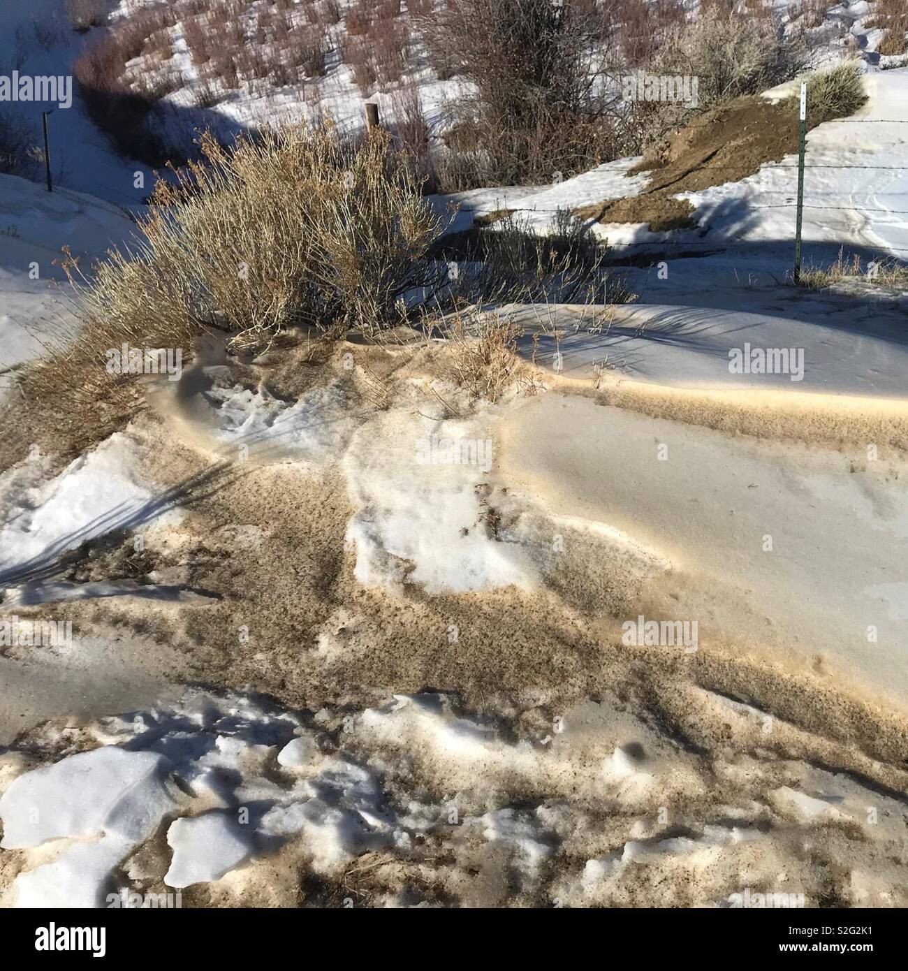 Dirty snow 4 Stock Photo - Alamy