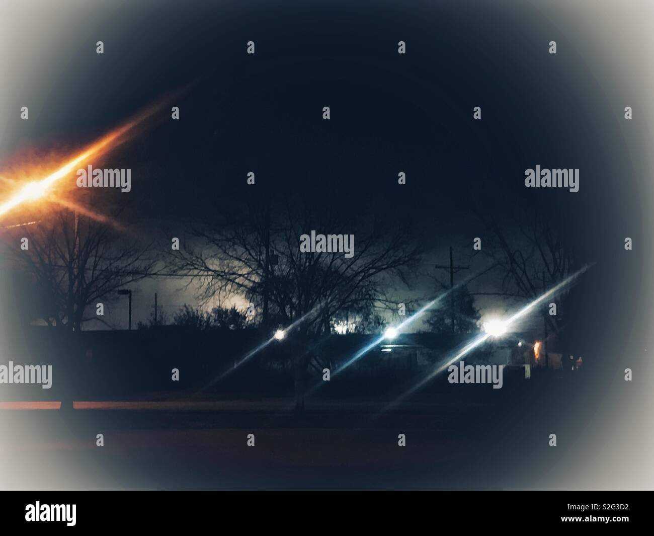 Horror in the Night Stock Photo - Alamy