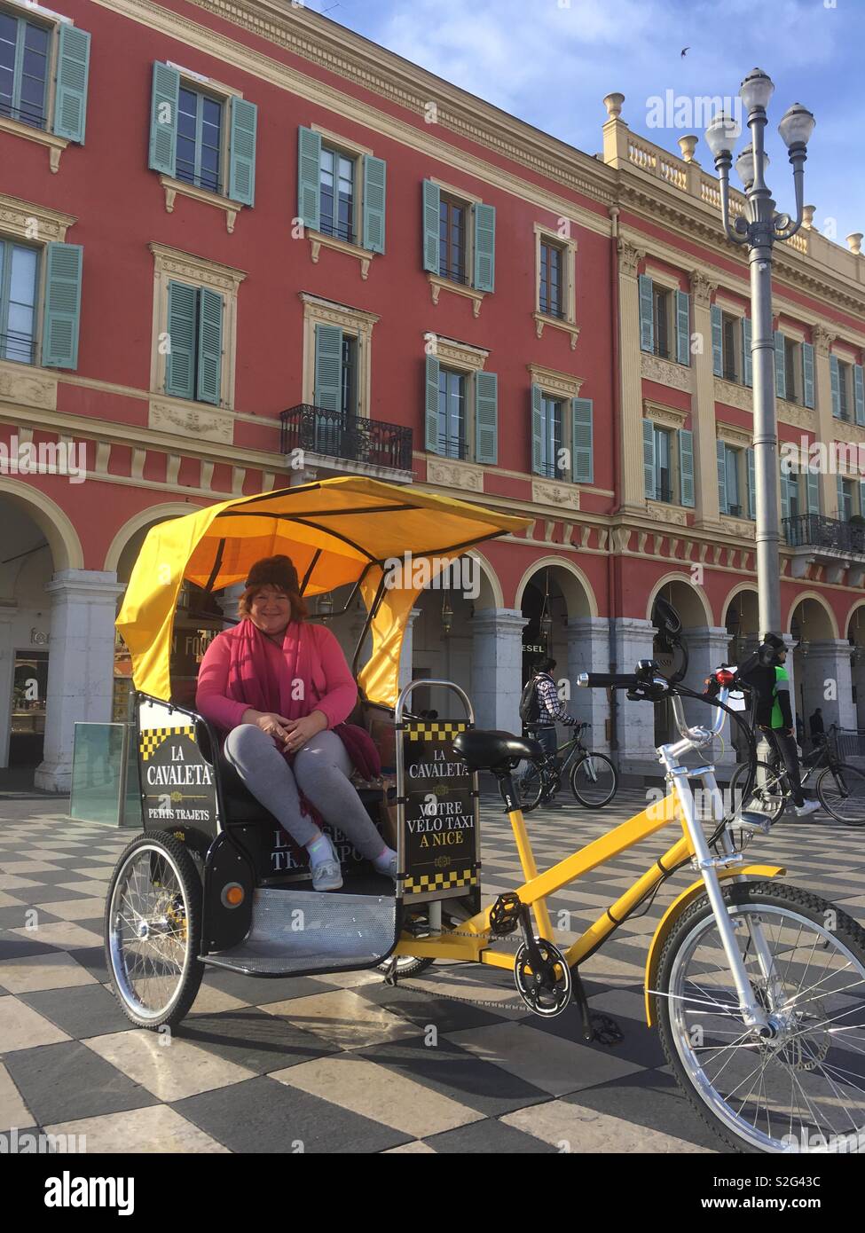 Bicycle ride in Nice France Stock Photo - Alamy