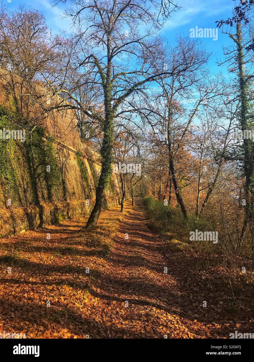 A nice place to catch fall views with an old fourt Stock Photo - Alamy