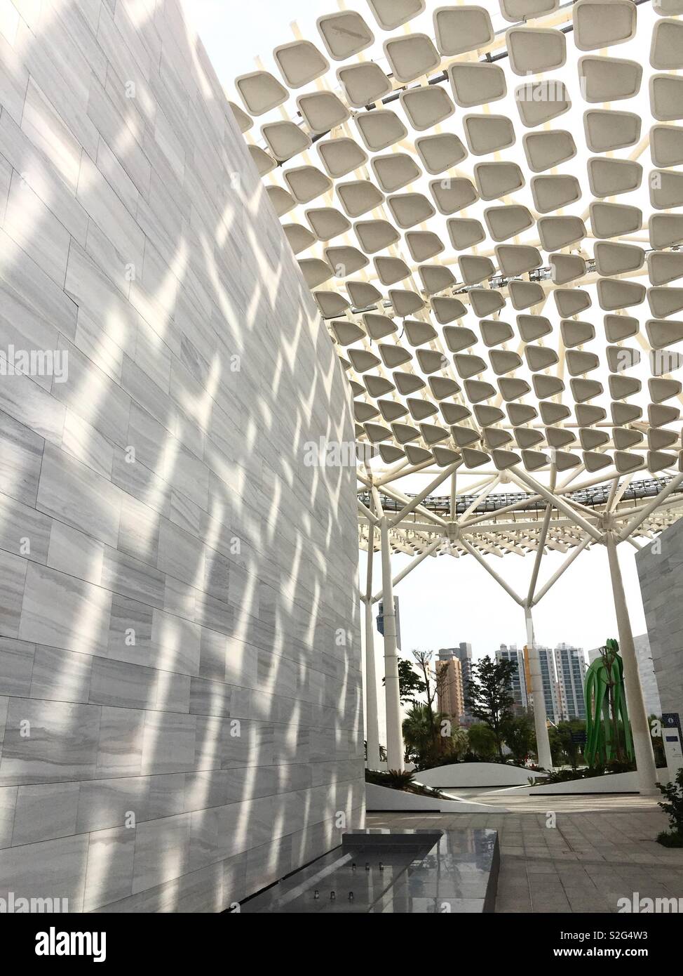 View of new Sheikh Abdullah al Salem Cultural Centre in Kuwait City ...