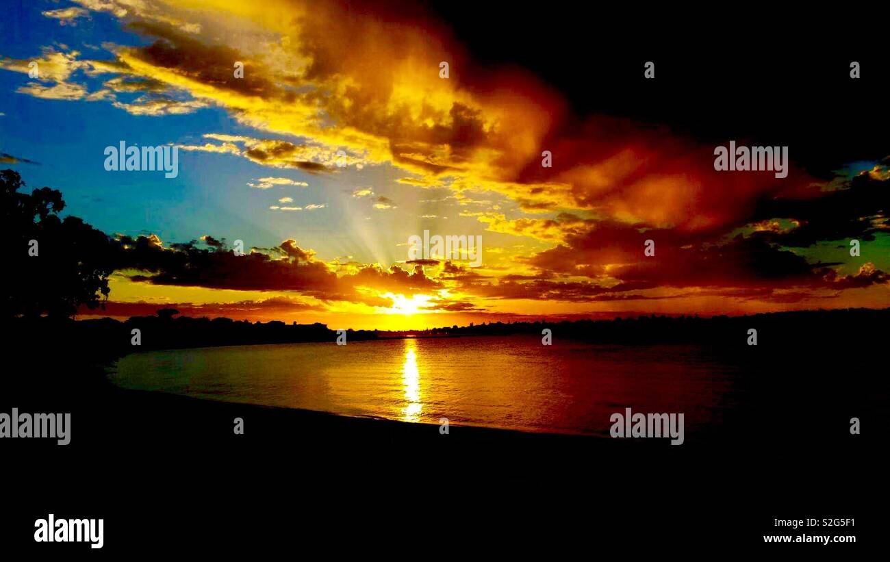 Perth sunset Western Australia Stock Photo - Alamy