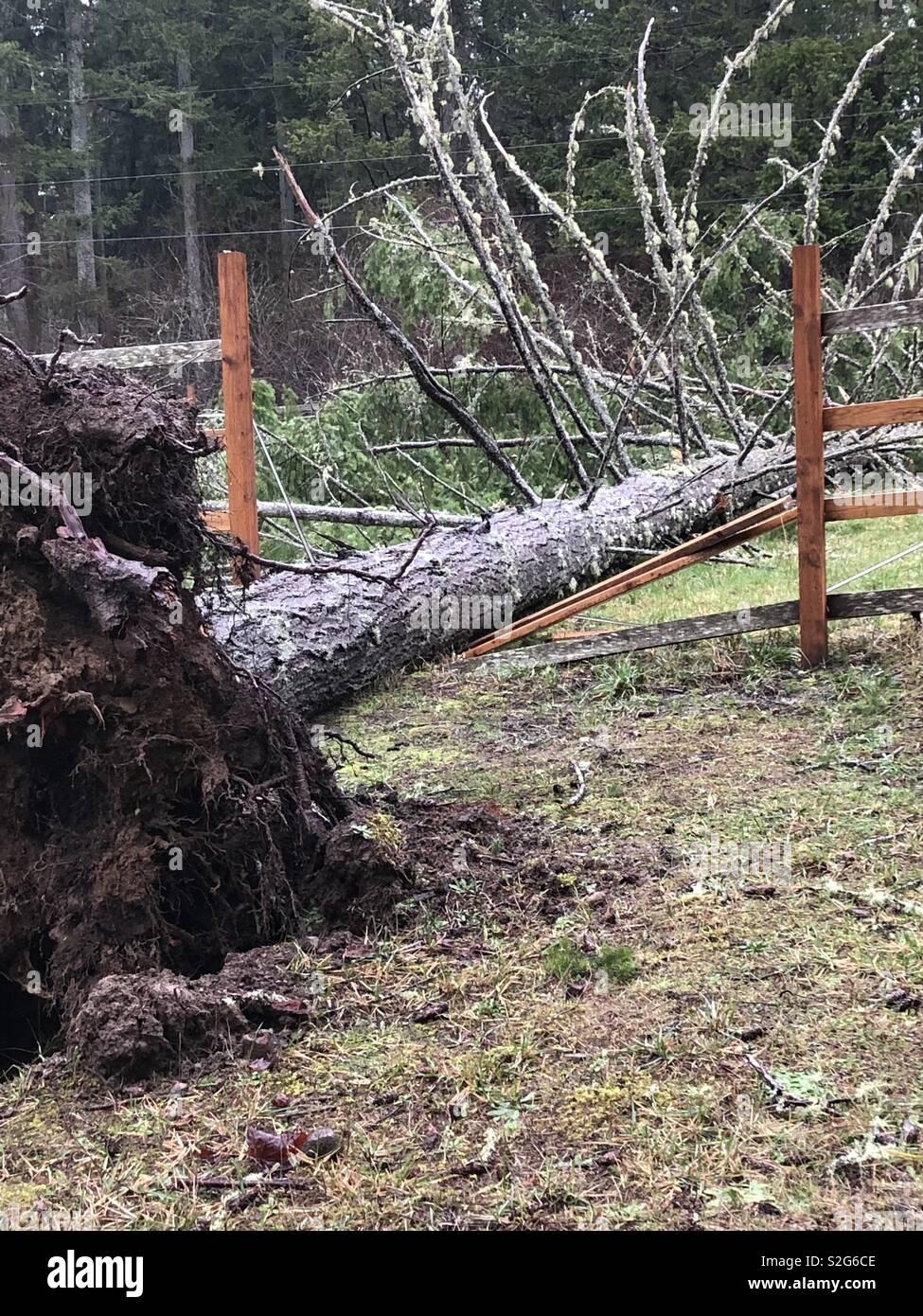 Blown Down Fence High Resolution Stock Photography and Images - Alamy