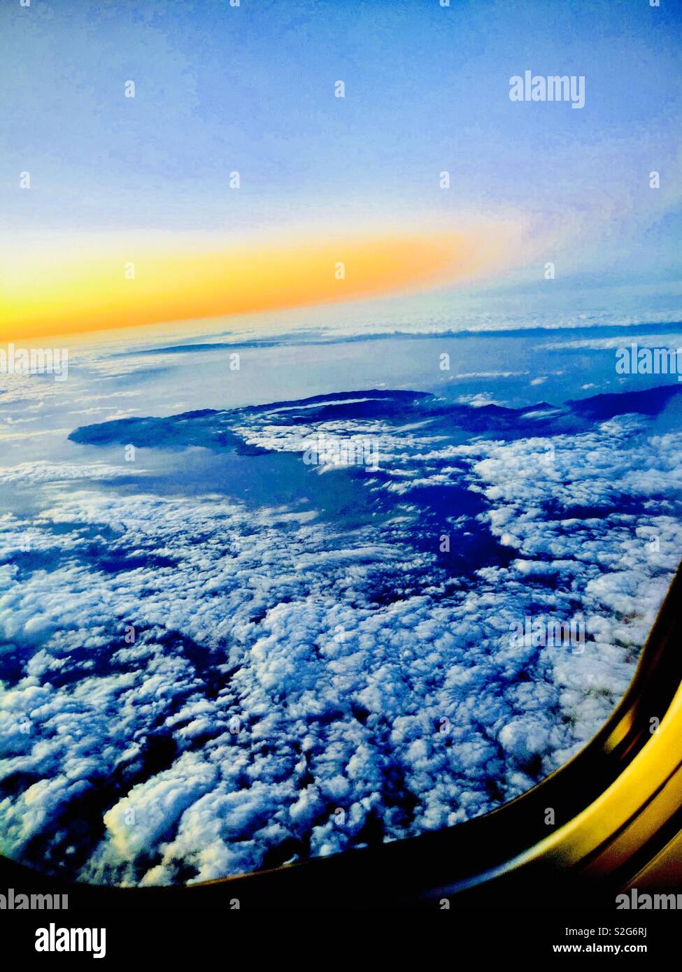 God’s beauty from the plane Stock Photo - Alamy