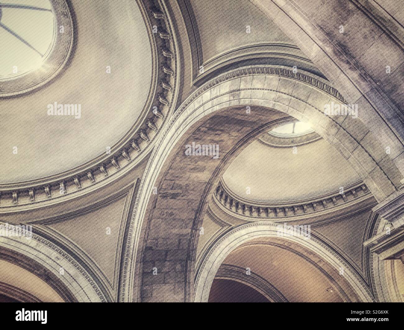 Architecture details of ceiling arches Stock Photo - Alamy
