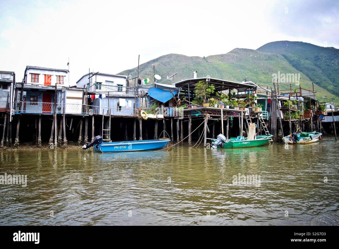 Fishing village built on water Stock Photo - Alamy