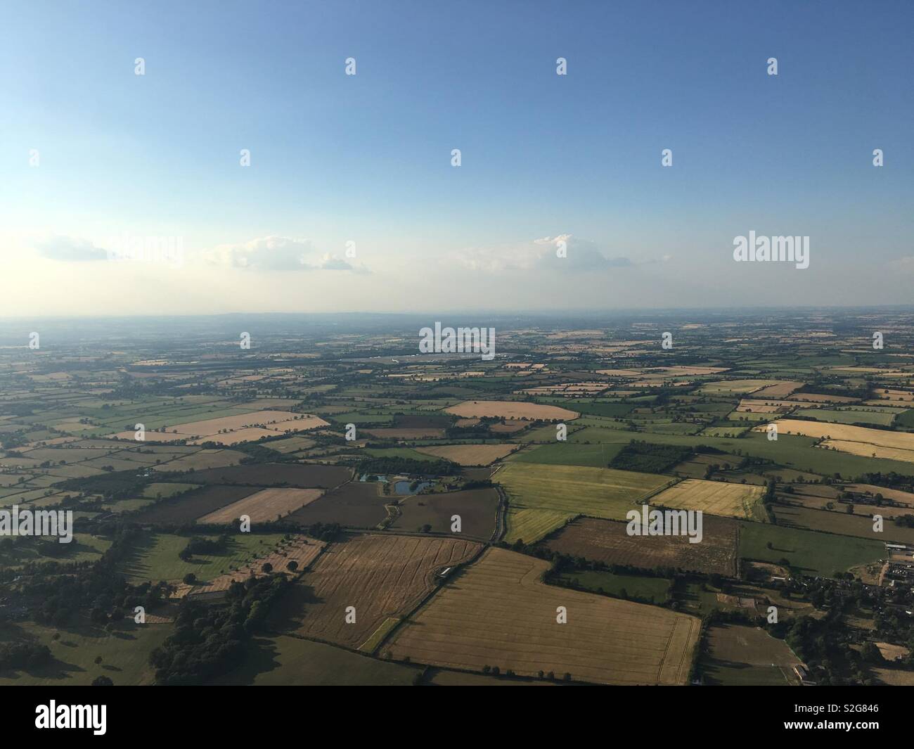 Aerial photo of countryside Stock Photo - Alamy