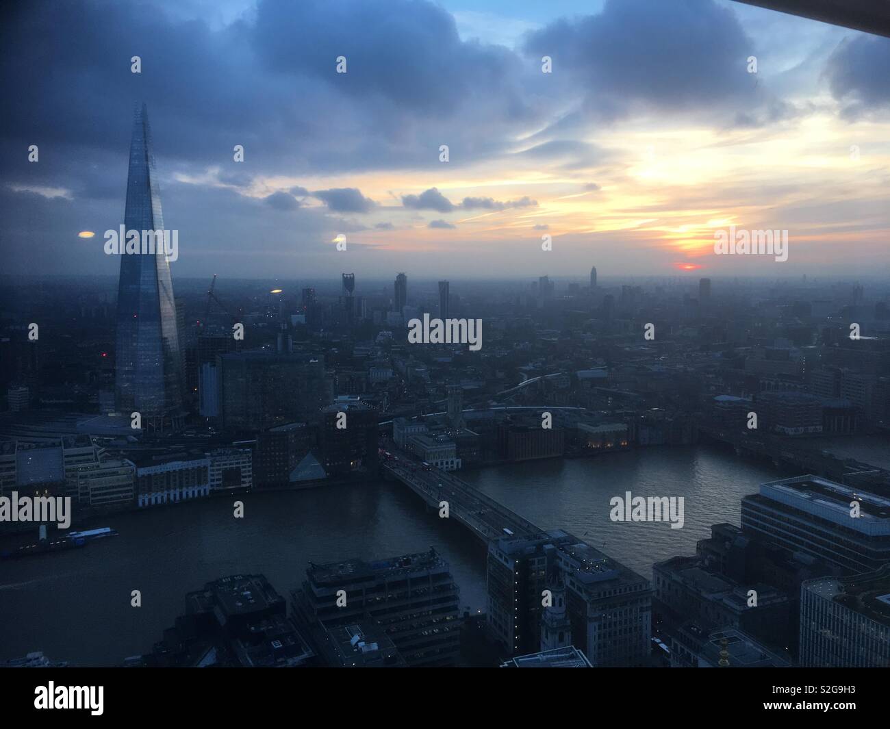 The Shard and London in Twilight Stock Photo - Alamy