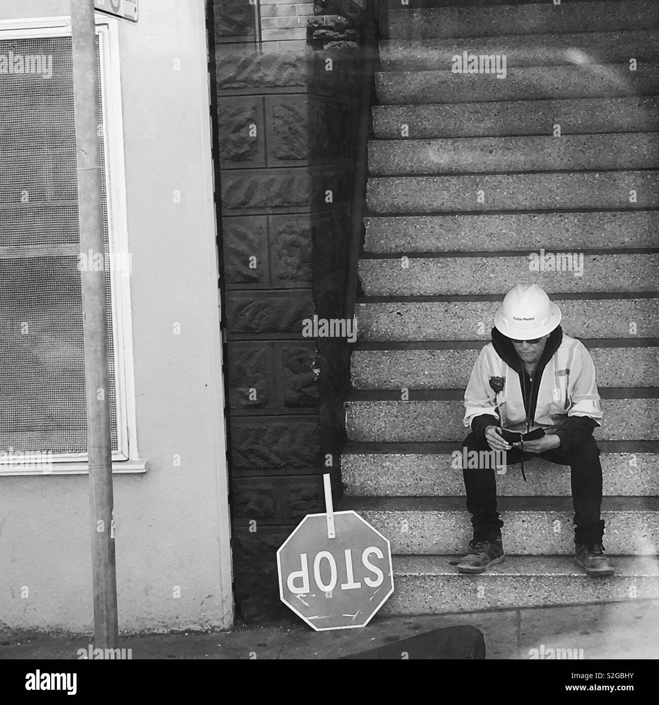 Lazy worker Black and White Stock Photos & Images - Alamy