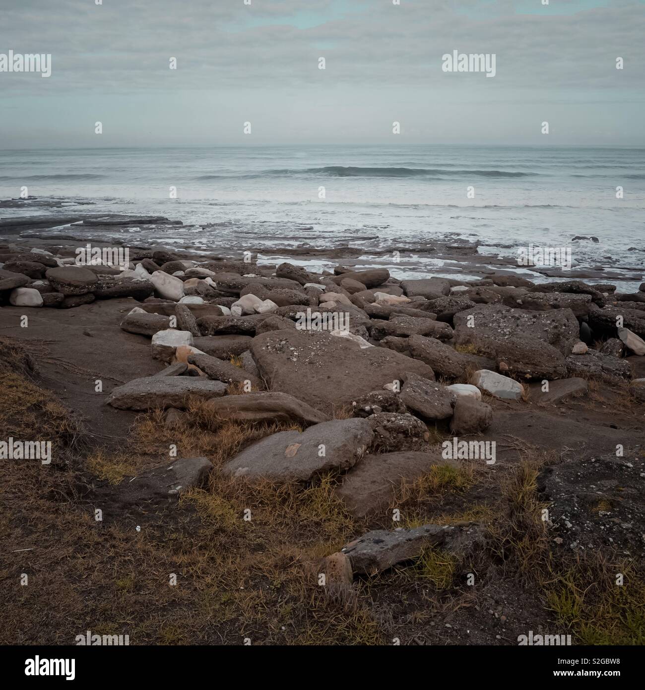 sand and rocks in the beach Stock Photo - Alamy